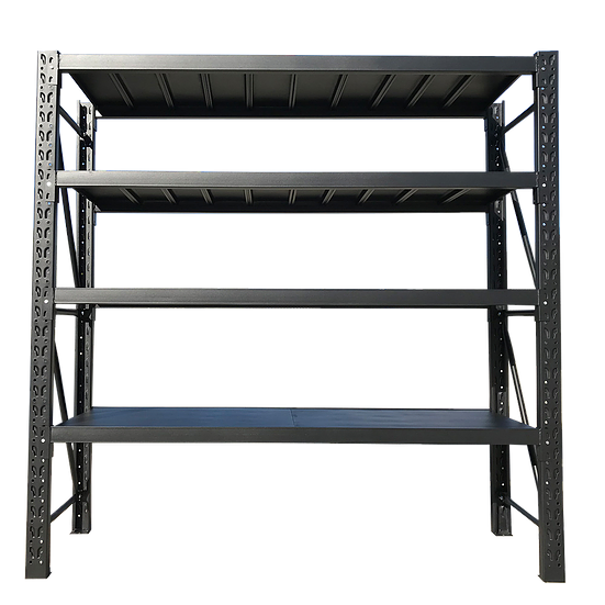 2mtr High x 2mtr Long x 600mm Deep – Black – GV Shelving